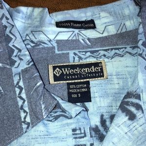 Weekenders | Shirts | Weekender Casual Button Down Hawaiian Palm Shirt ...